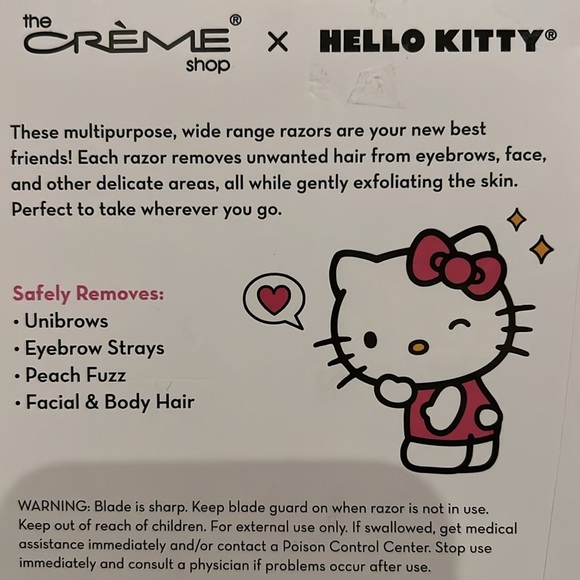 Hello Kitty | Bath & Body | Hello Kitty X Creme Shop Sculpt Razors New ...